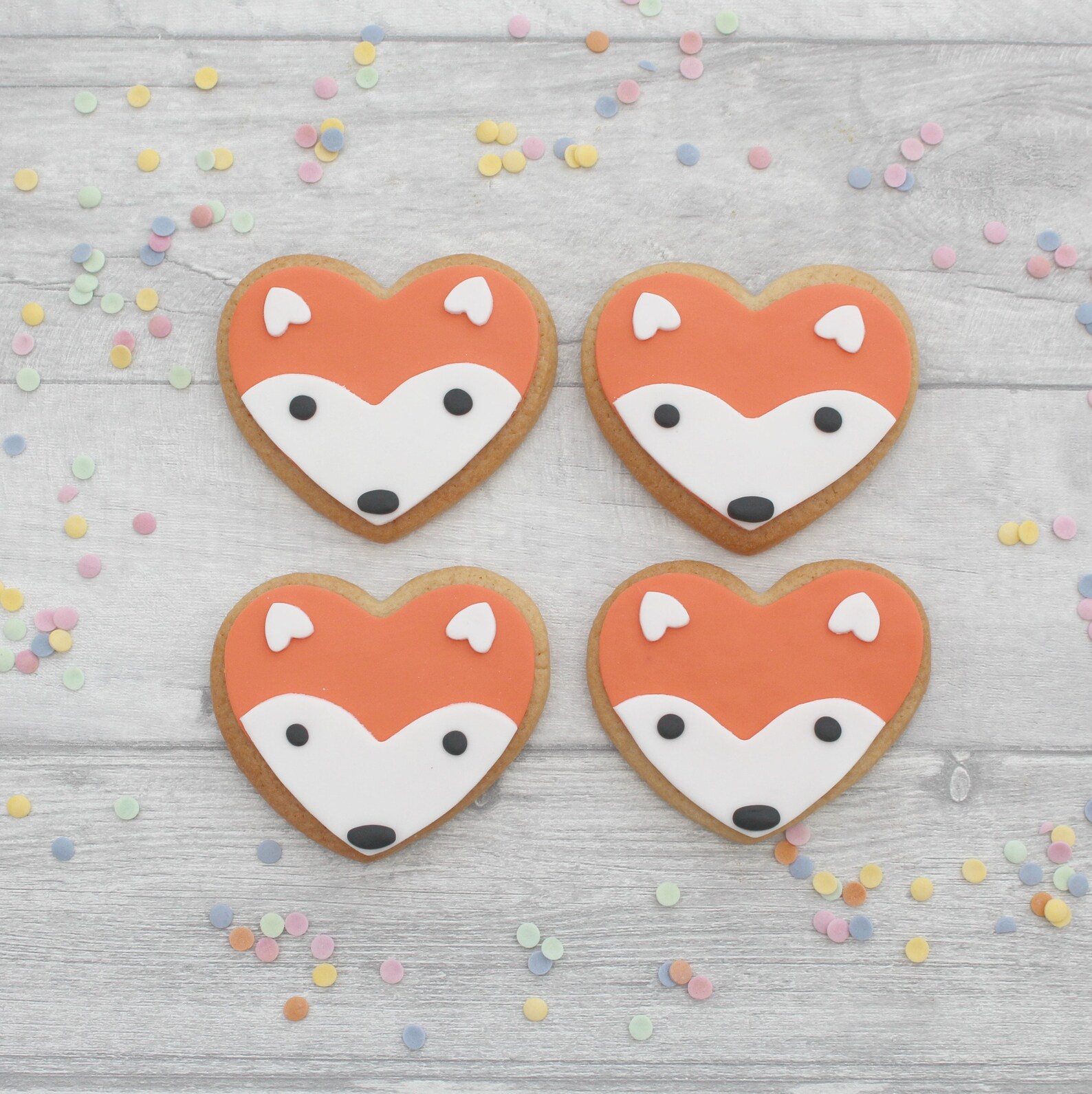 Fox cookies woodland party favours | Etsy