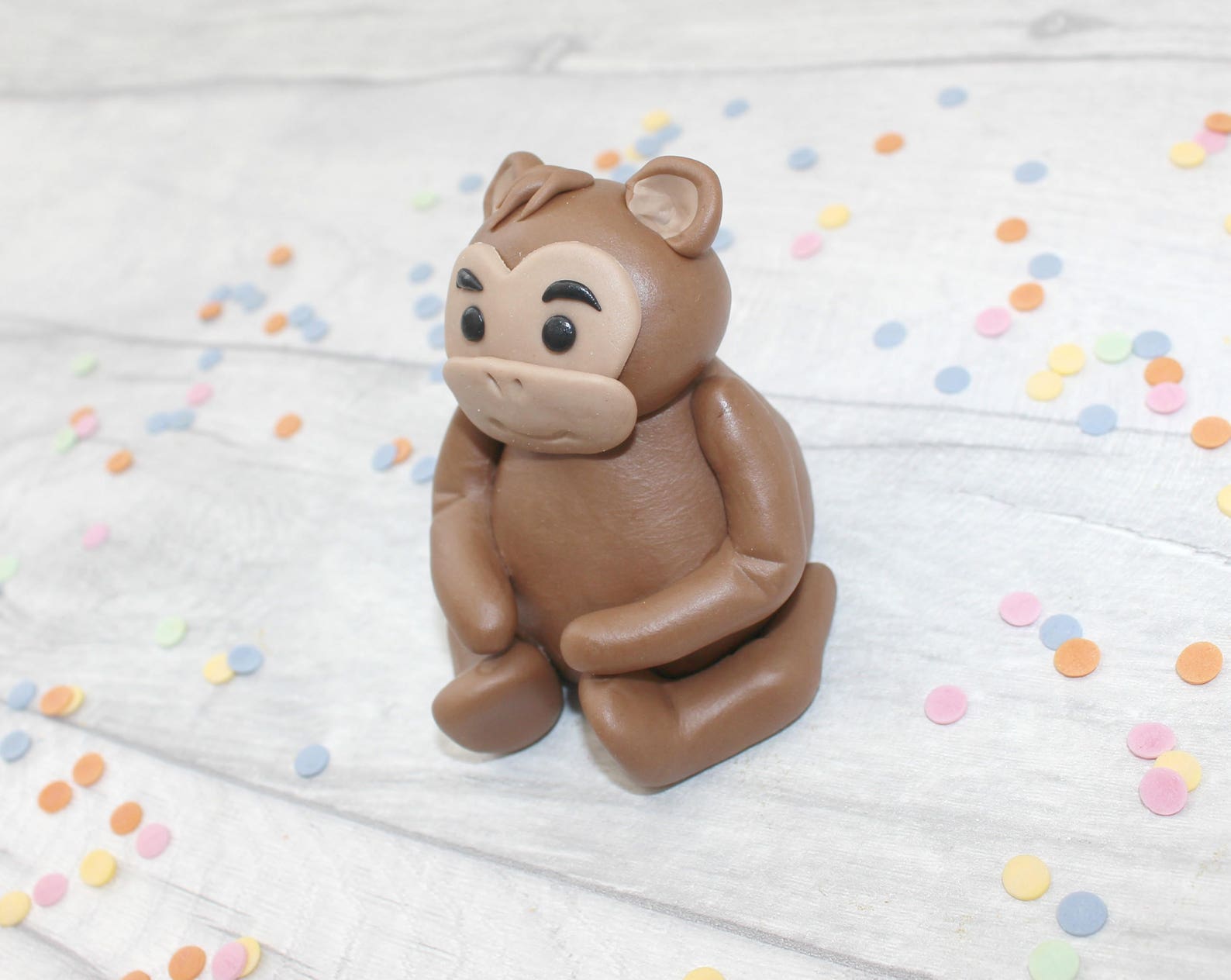 Monkey Cake Topper Baby Shower Zoo Cake Decoration Monkey - Etsy UK