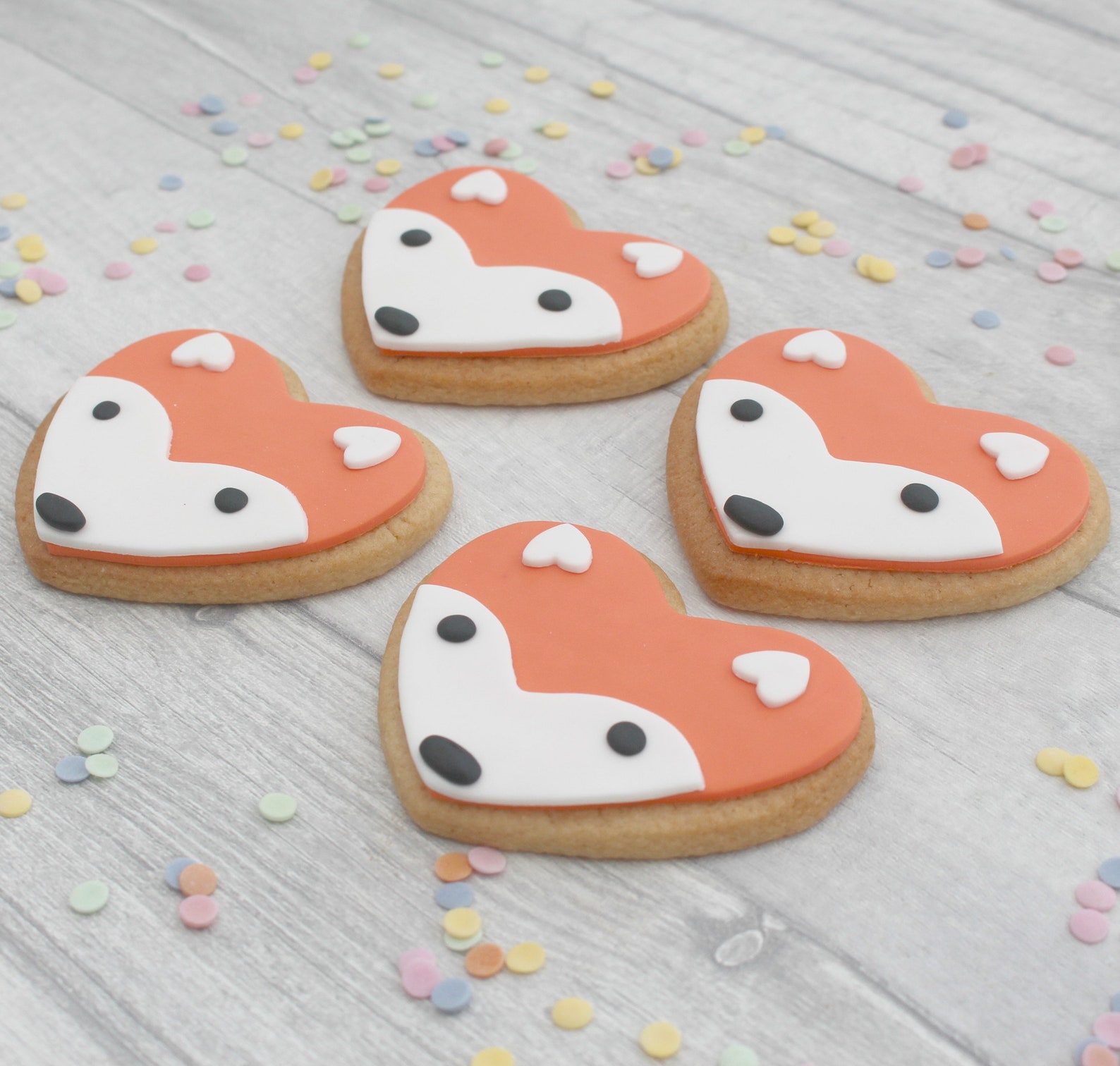 Fox cookies woodland party favours | Etsy