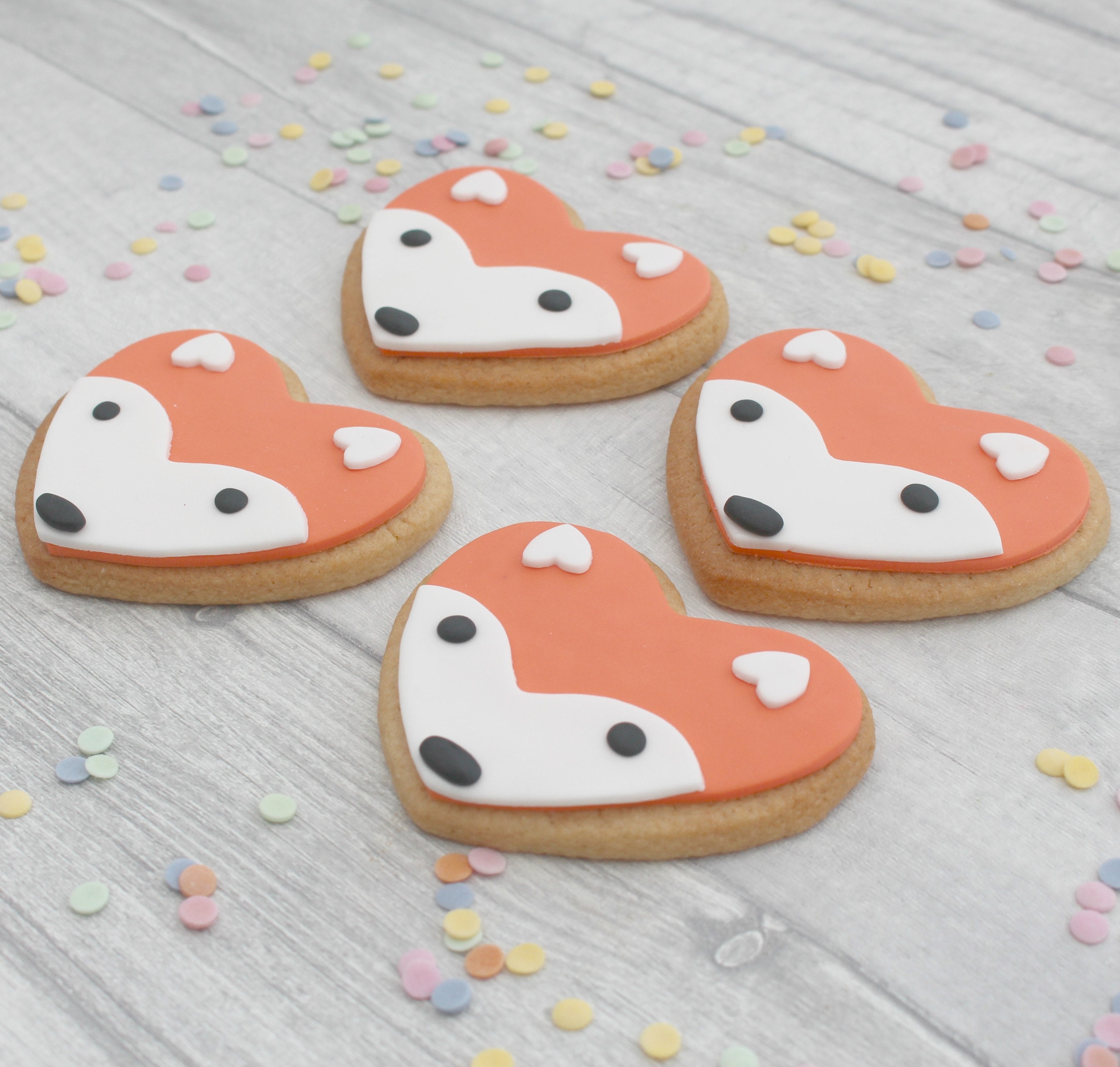 Fox cookies woodland party favours | Etsy