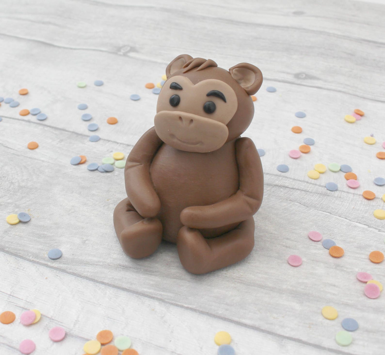 Monkey Cake Topper Baby Shower Zoo Cake Decoration Monkey - Etsy UK