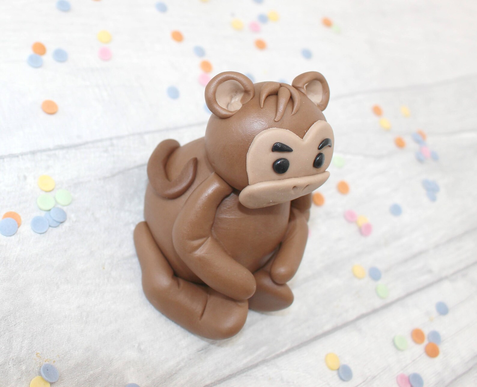Monkey Cake Topper Baby Shower Zoo Cake Decoration Monkey - Etsy UK