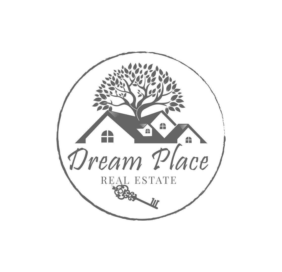 Premade Rustic Logo, Real Estate Logo, Real Estate Branding, Realtor ...