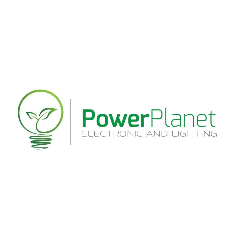 Powerplanet, Electricity, Green Leaf Logo - Etsy