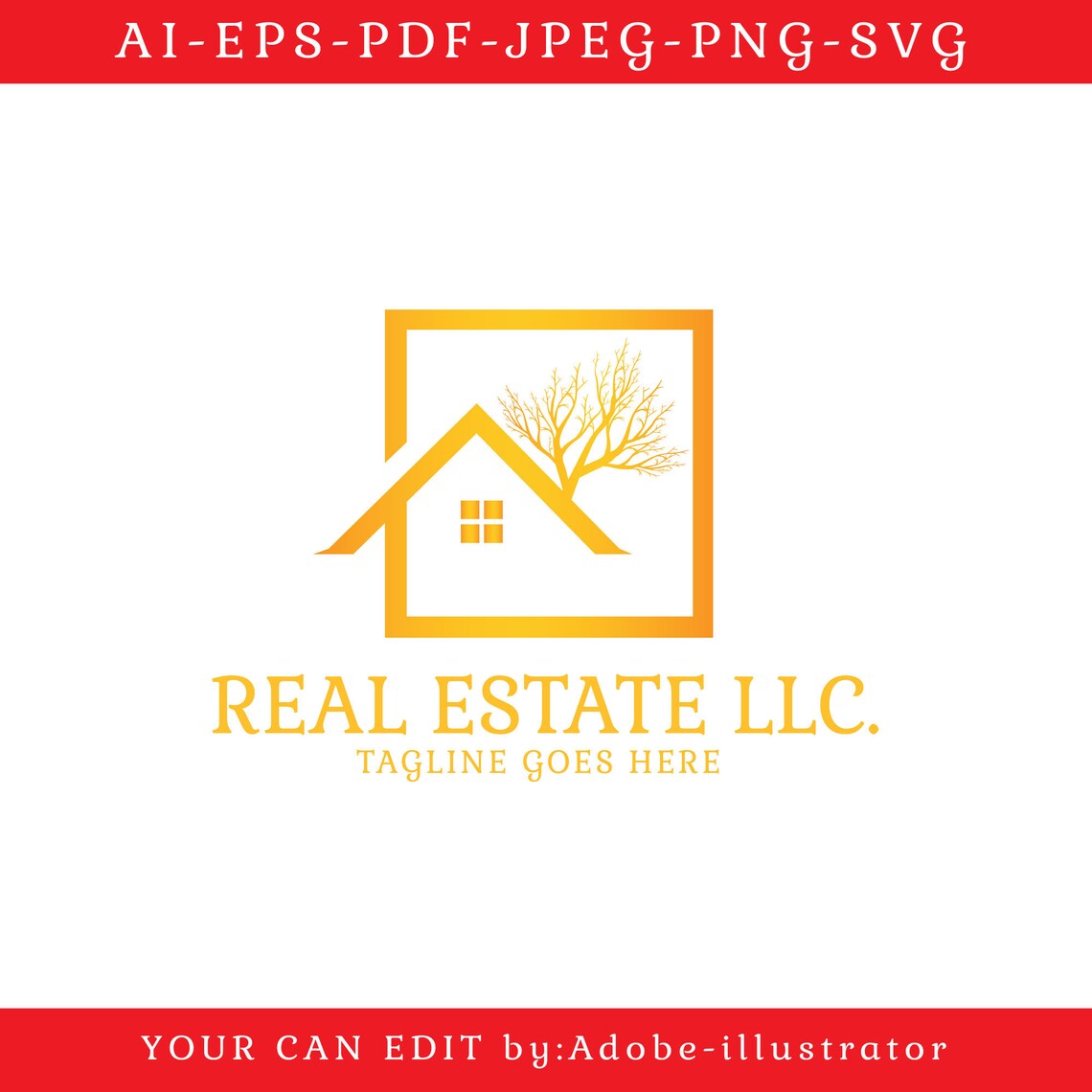 Real Estate Logo, Instant Download, Premade Logo, Watermark Logo, Real ...