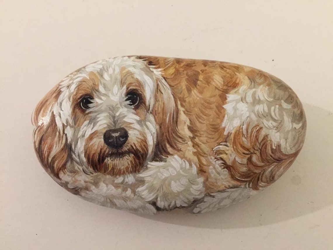 Custom Dog Portraits on Rocks Painted Dogs on Rock Painted | Etsy Ireland