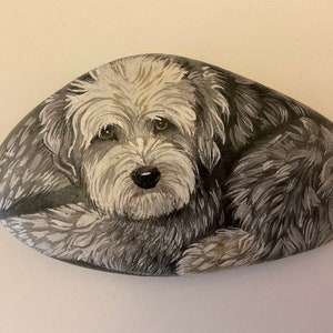 Dog Portraits on Rocks - Pet Portrait - Ready Made Painted Dogs on Rock ...