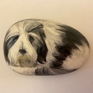 Dog Portraits on Rocks - Pet Portrait - Ready Made Painted Dogs on Rock ...
