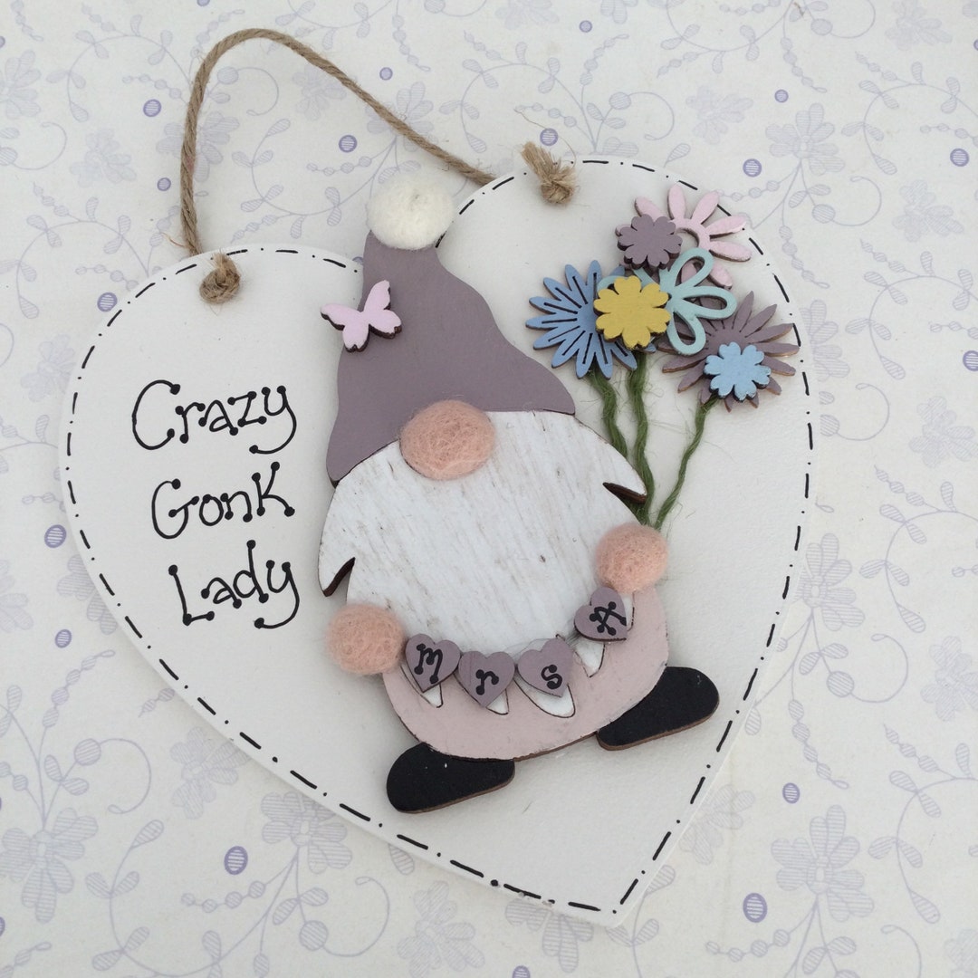 Personalised Gonk Plaque - Etsy UK