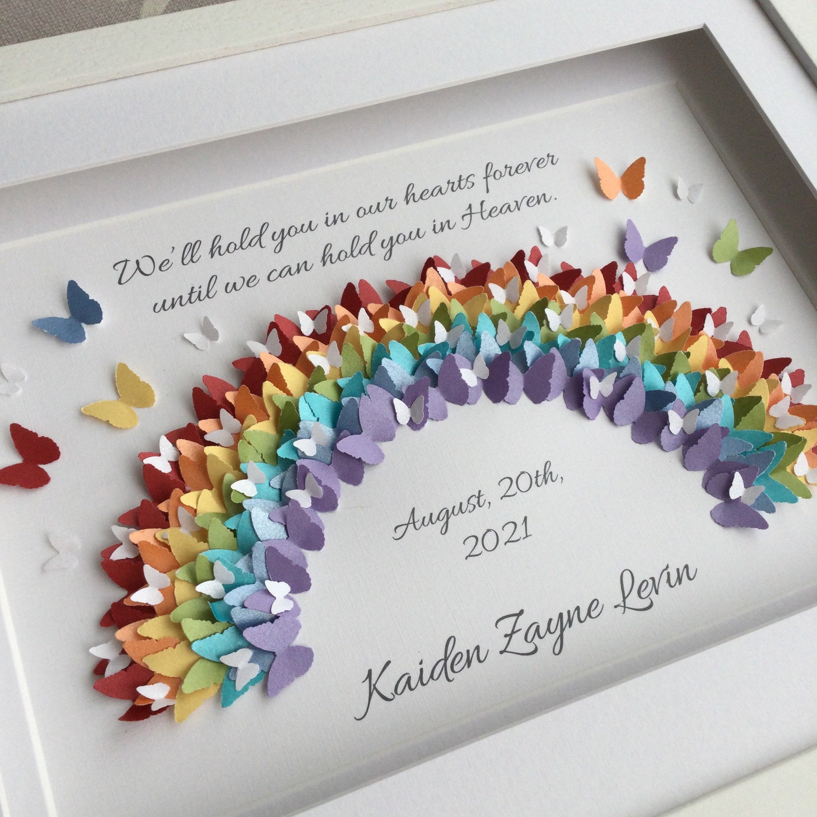 Rainbow Memorial Picture - Etsy
