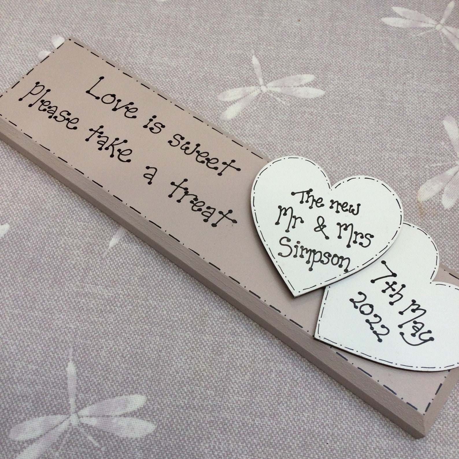 Wedding Sweet Table Sign Wedding Sweet Table Plaque Love is - Etsy