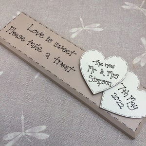 Wedding Sweet Table Sign, Wedding Sweet Table Plaque, Love is Sweet ...