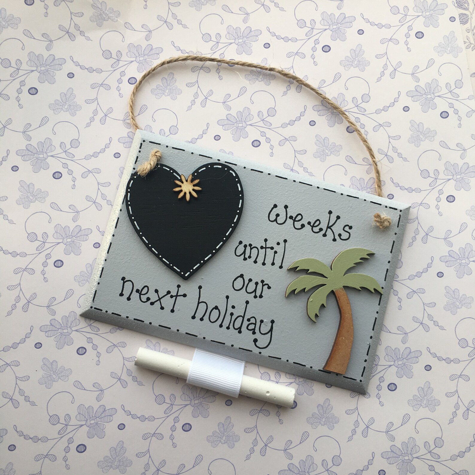 Holiday Countdown Plaque weeks until my next holiday gift | Etsy