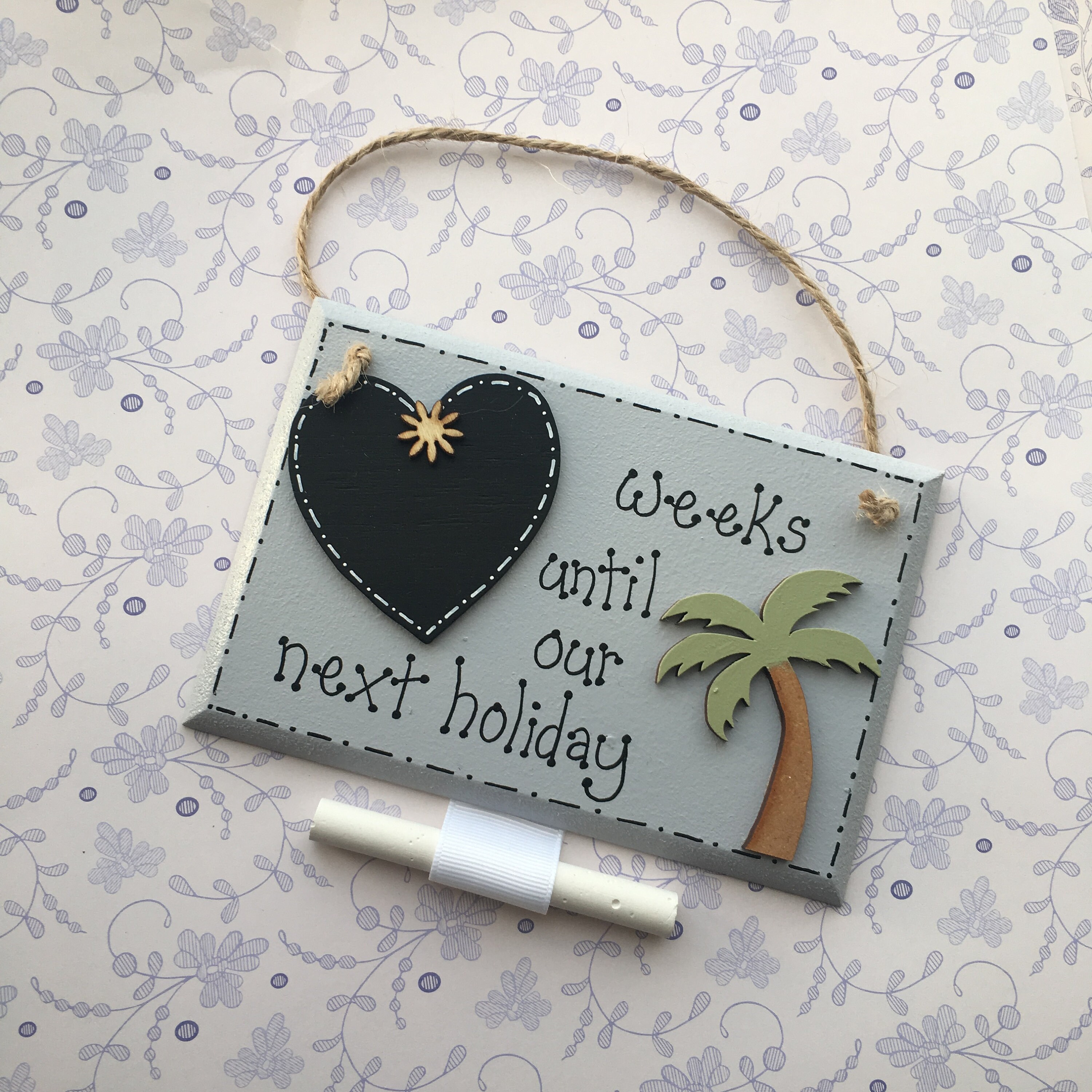 Holiday Countdown Plaque, Weeks Until My Next Holiday, Gift for ...