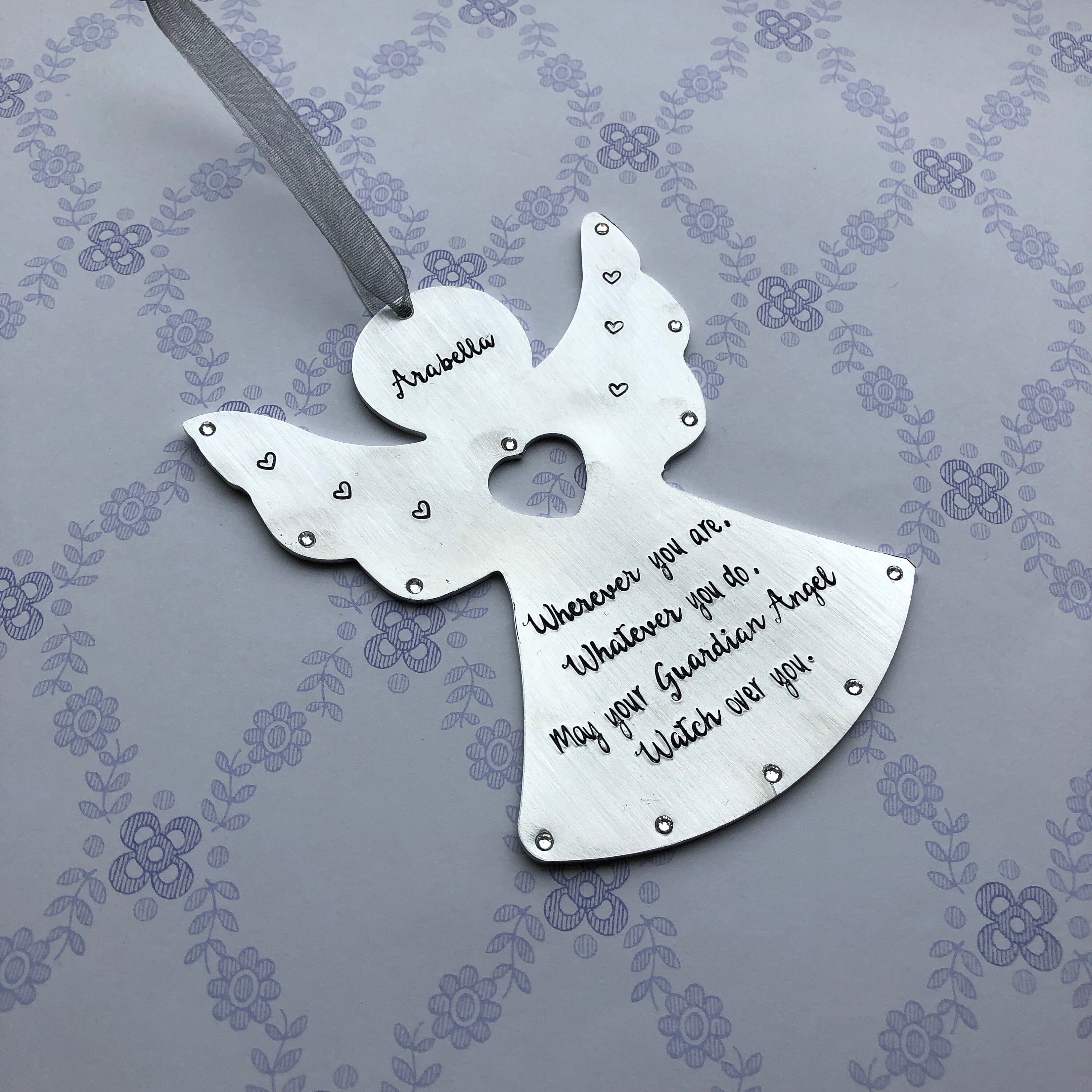 Guardian Angel Christening Gift, Angel Decoration, Personalised Gift ...