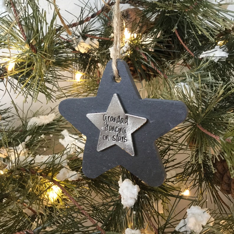 Personalised Slate Star Decoration | Etsy