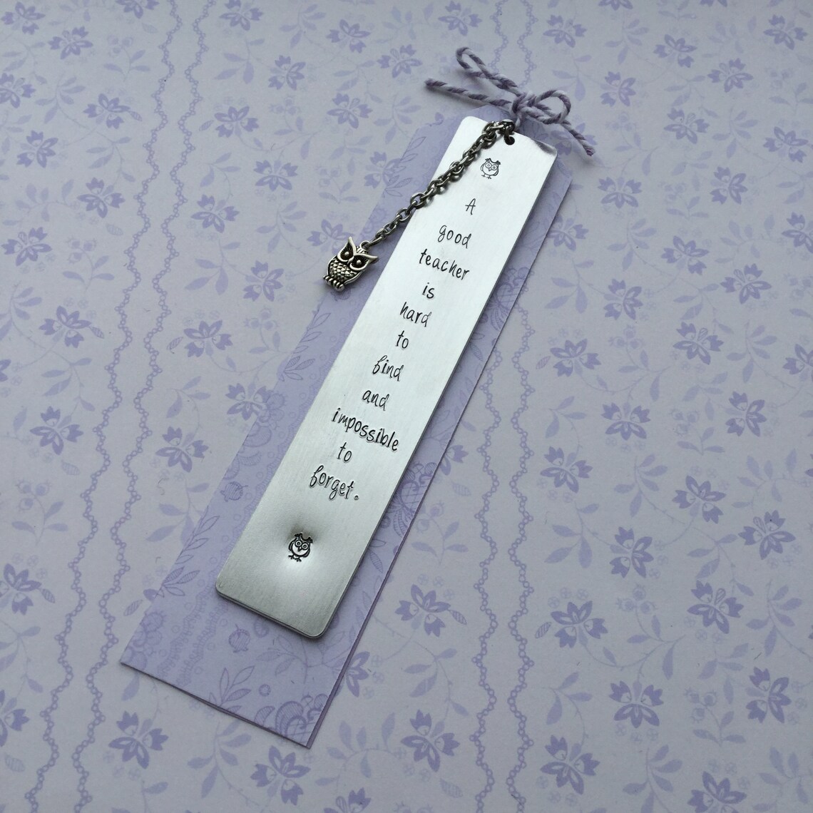 Personalised Teacher Bookmark End of Term Gift Gift for | Etsy