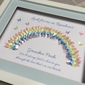 Rainbow Memorial Picture - Etsy