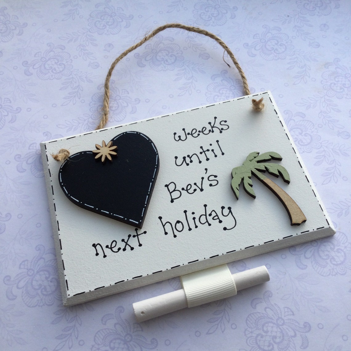 Holiday Countdown Plaque Weeks Until My Next Holiday Gift - Etsy