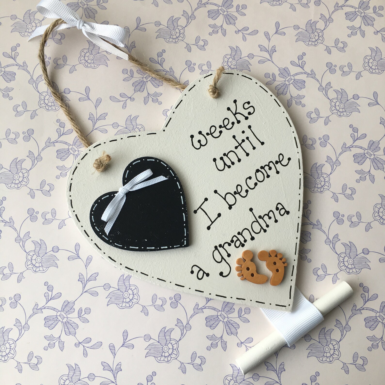 New Grandparent Countdown Plaque, New Grandchild, Weeks Till I Become a ...