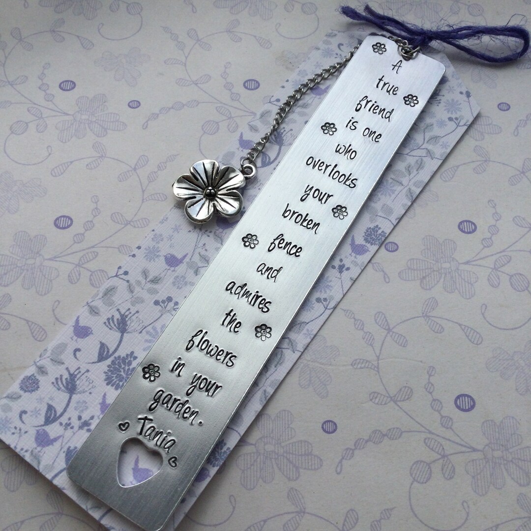 Friendship Bookmark Gift - Etsy