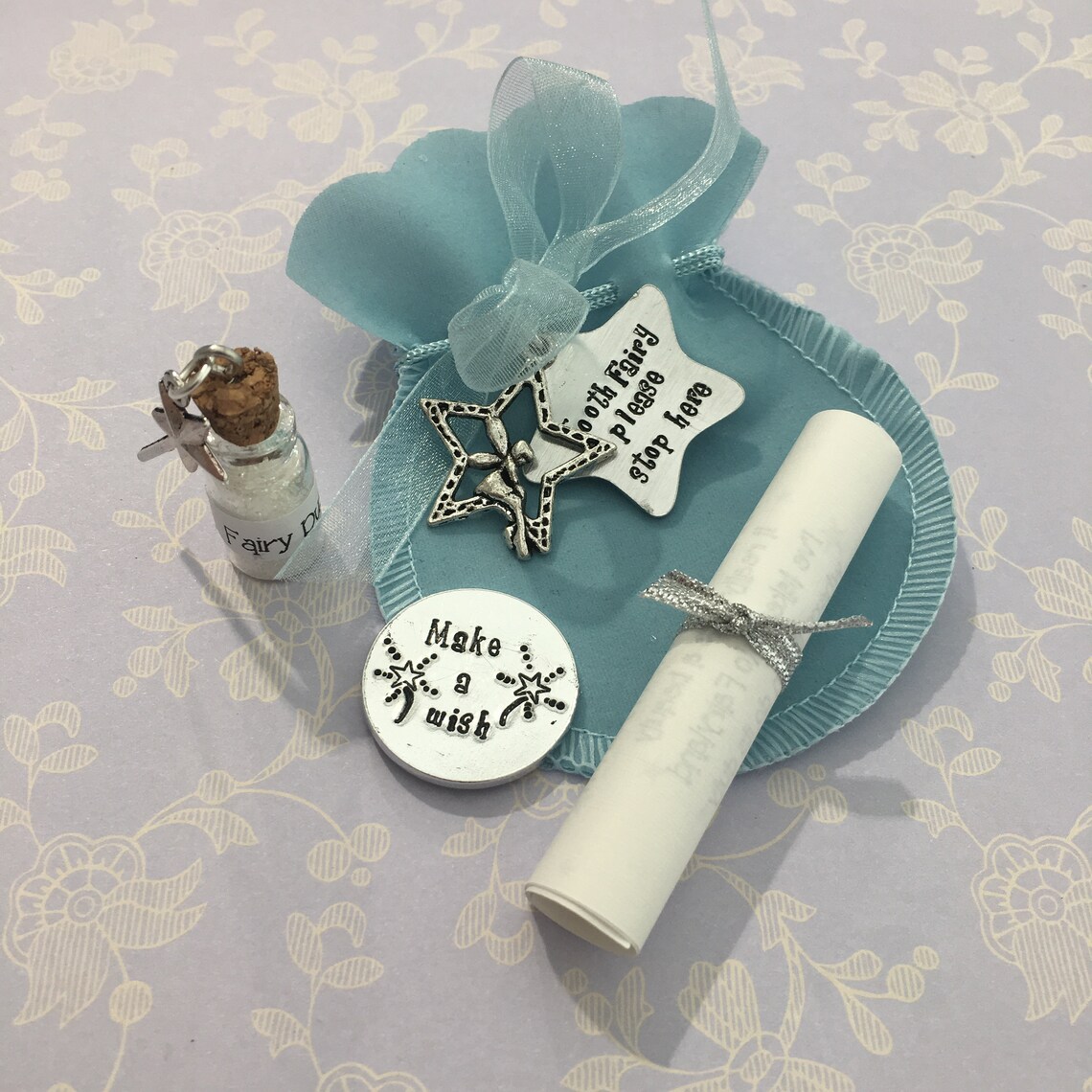 Tooth Fairy Pouch tooth fairy magic dust wishing coin | Etsy