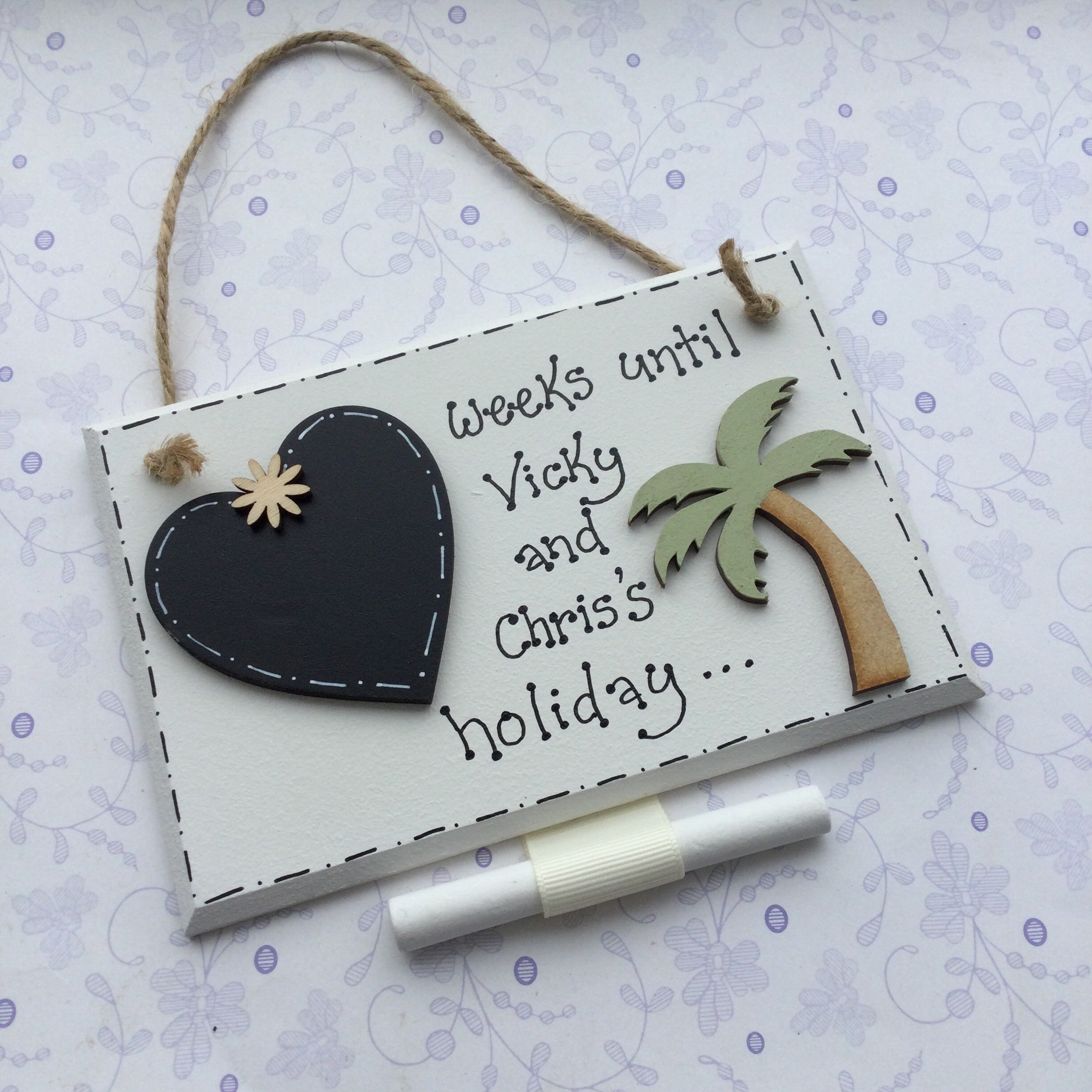 Holiday Countdown Plaque Weeks Until My Next Holiday Gift - Etsy