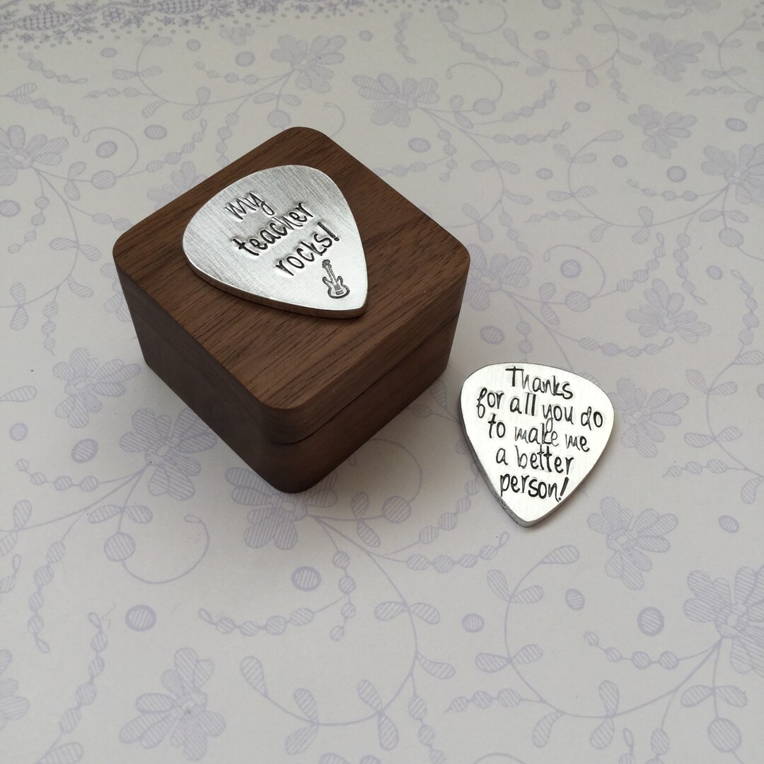 Teacher Guitar Pick Box, Plectrum Storage Box, Gift for Teacher ...