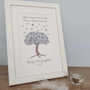 Baby Loss Butterfly Tree Print, Miscarriage, Stillbirth, Infant Loss ...