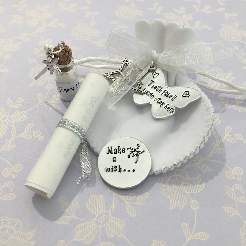 Tooth Fairy Pouch tooth fairy magic dust wishing coin | Etsy