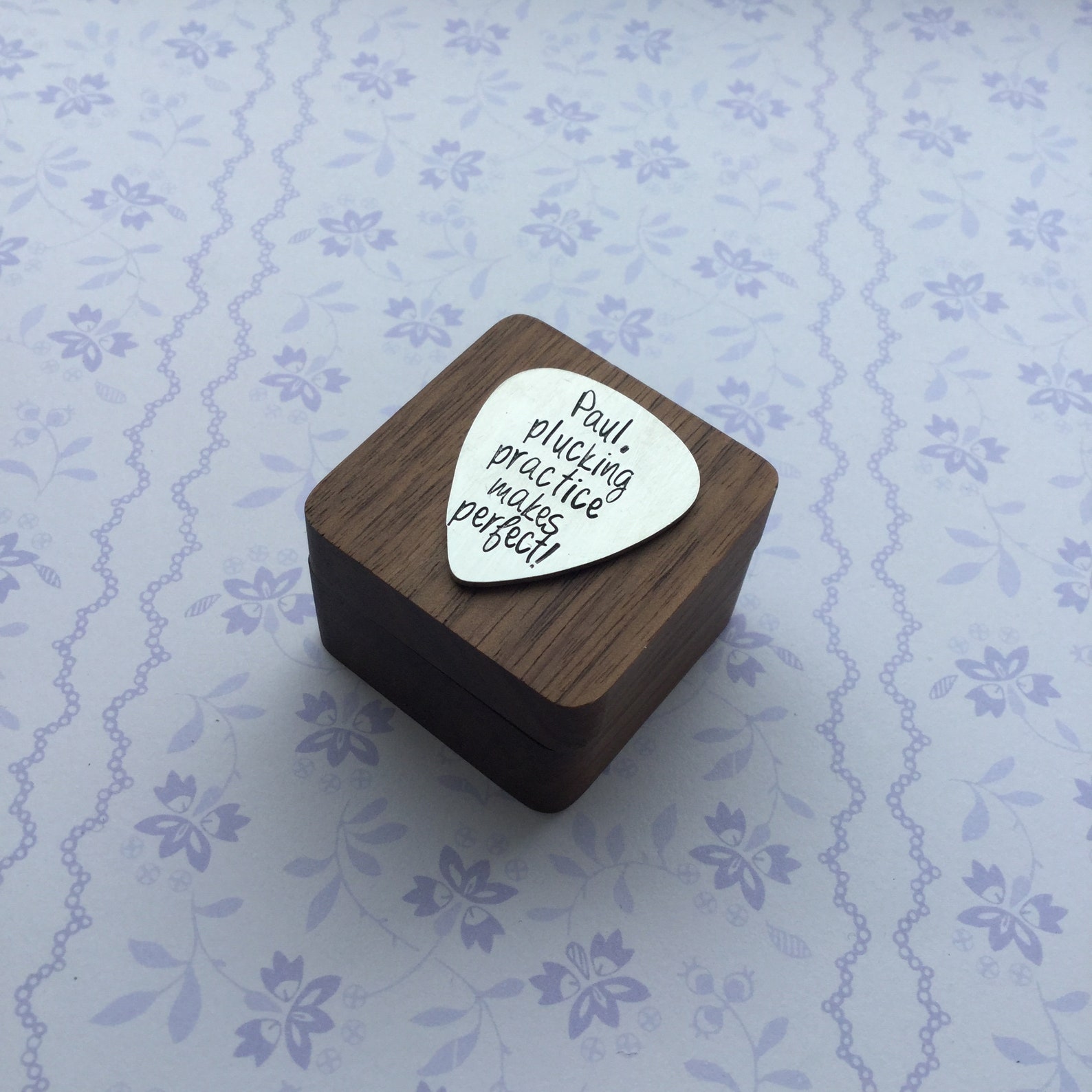 Personalised Guitar Pick Box Plectrum Box Guitarist Gift - Etsy UK