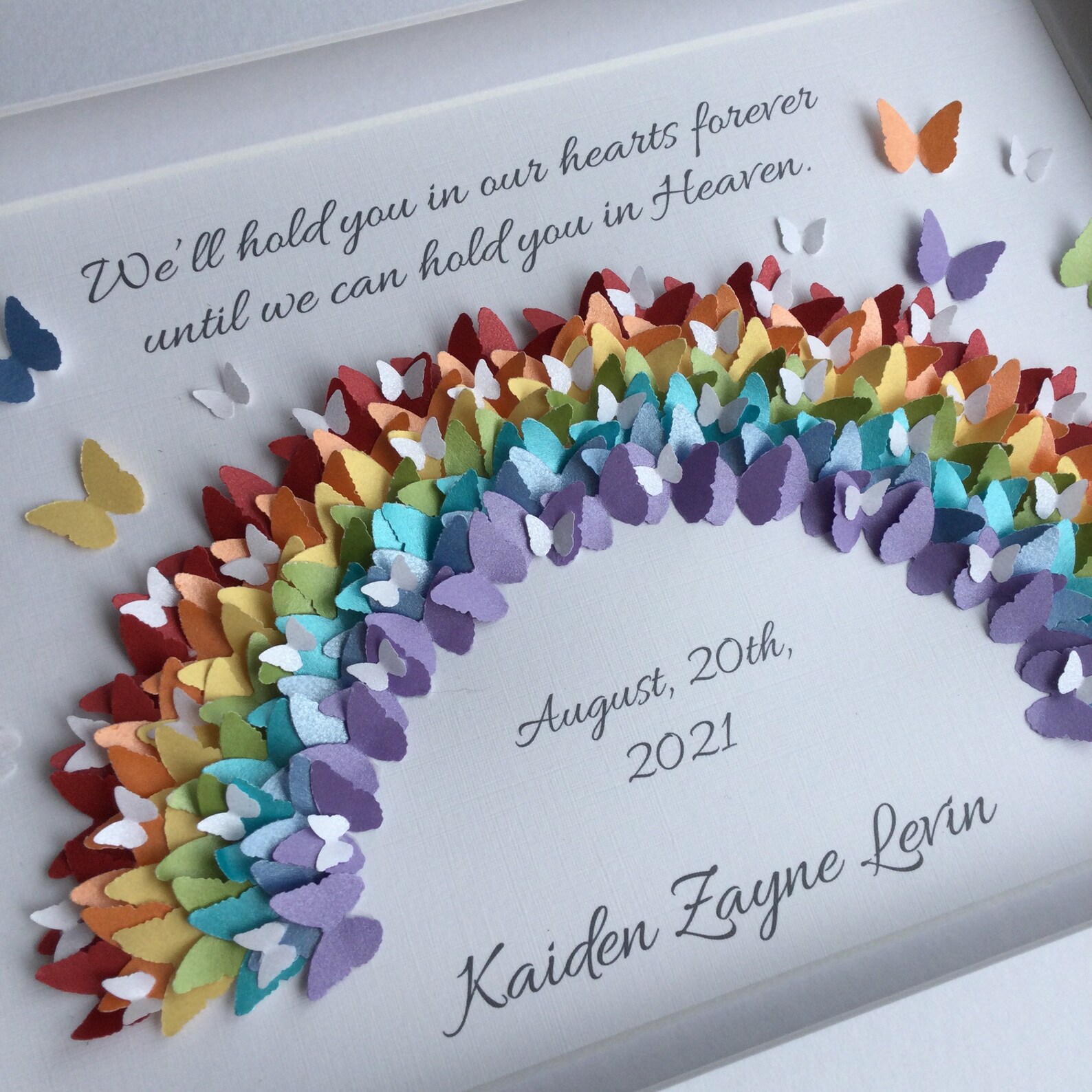 Rainbow Memorial Picture - Etsy