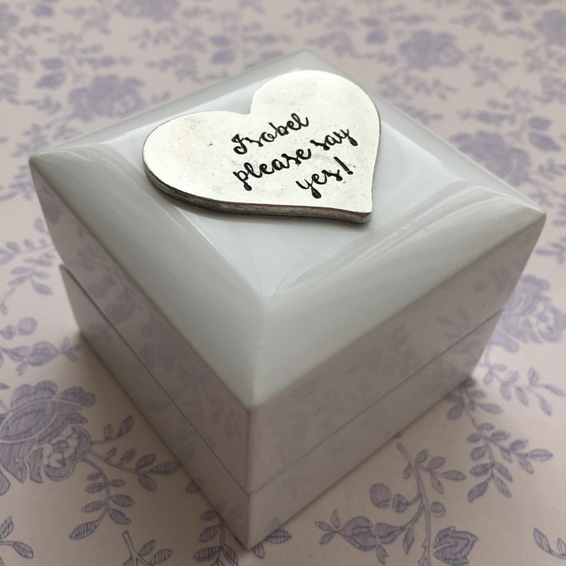 Personalised Proposal Engagement Ring Box Box for Engagement - Etsy UK