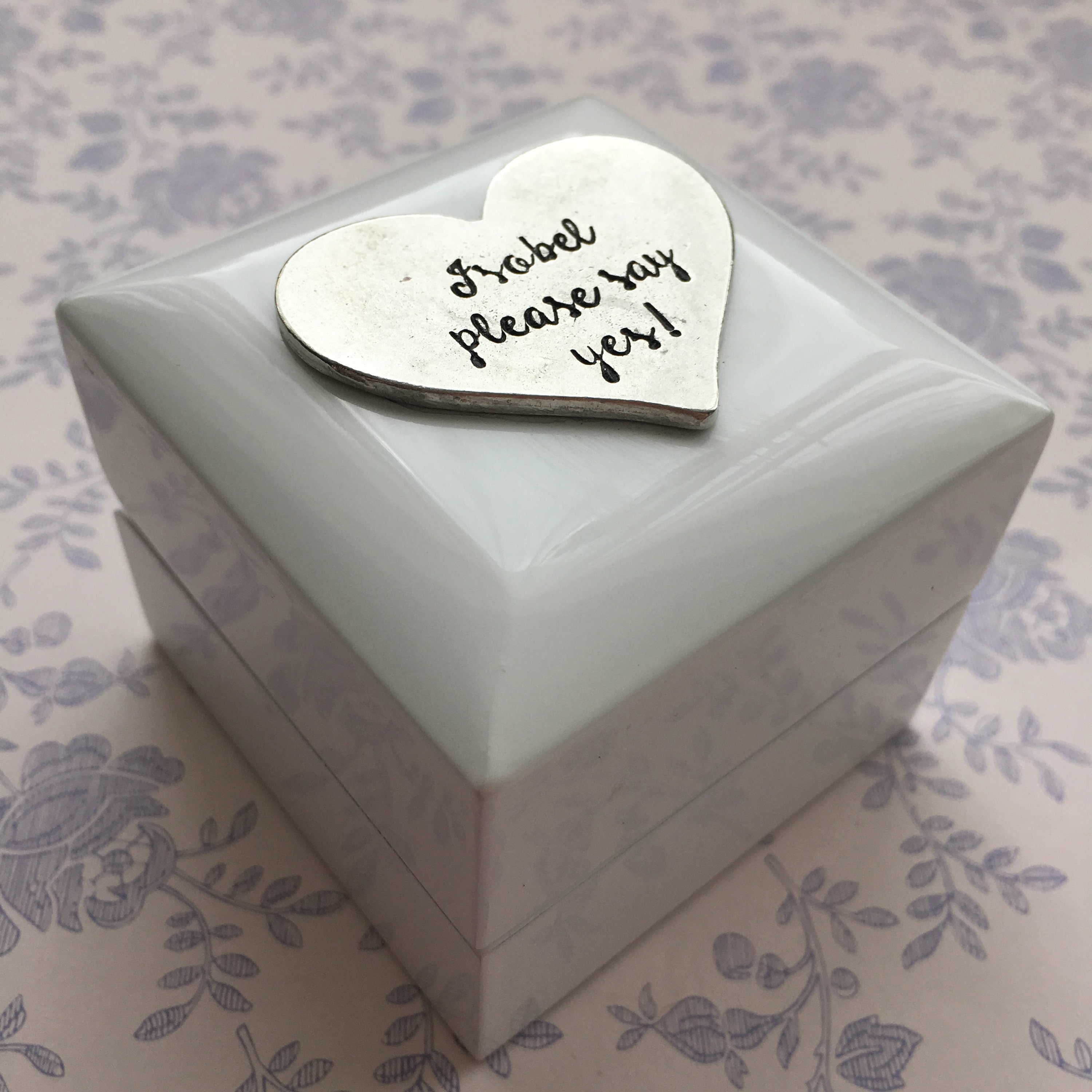 Personalised Proposal Engagement Ring Box Box for Engagement - Etsy UK