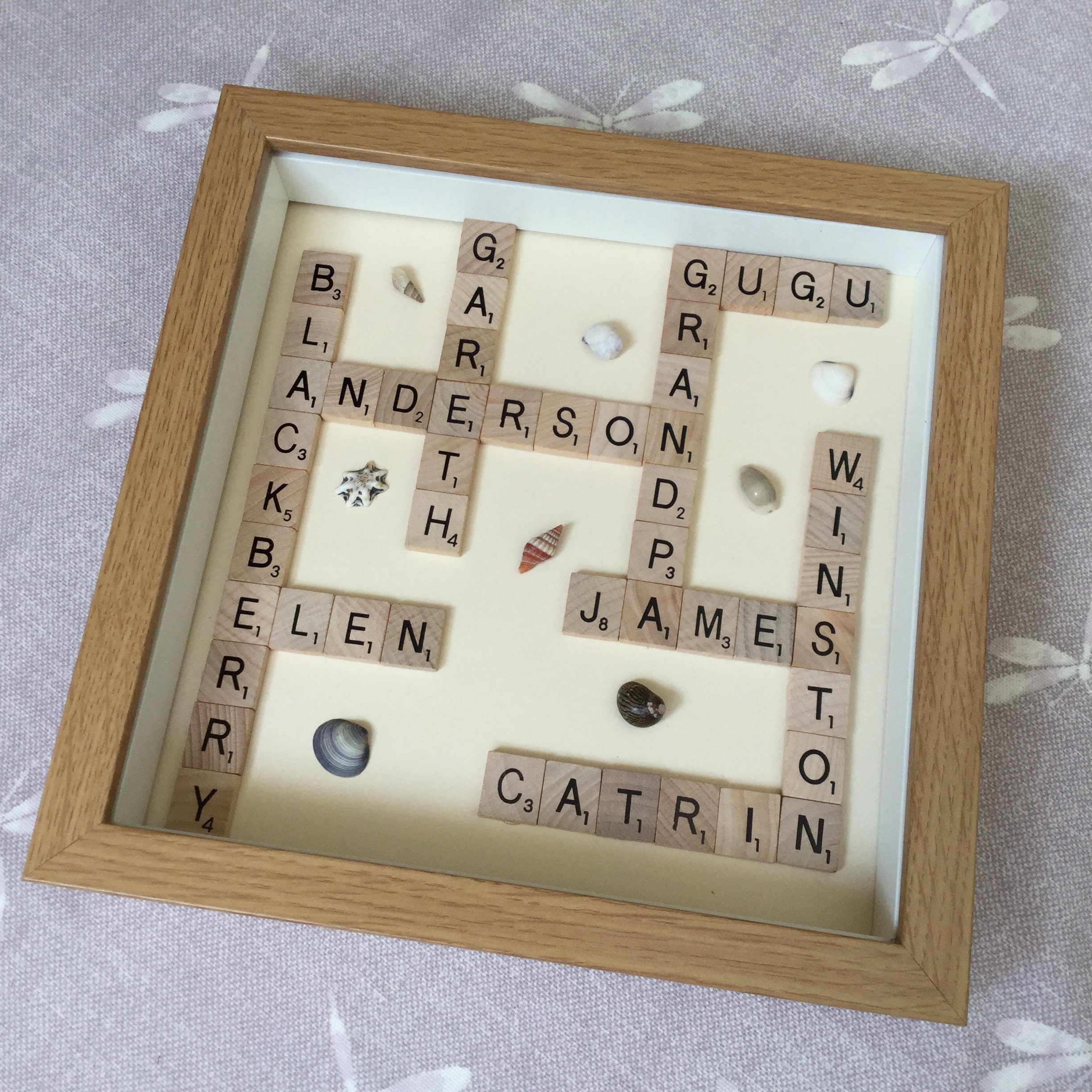 Family Scrabble Frame Personalised Family Names Personalised - Etsy Canada