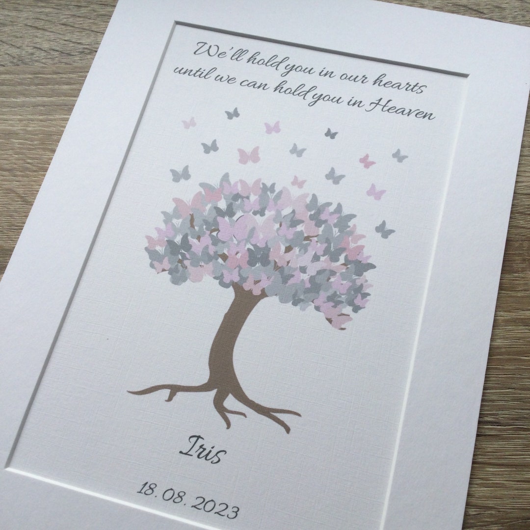 Baby Loss Butterfly Tree Print Miscarriage Stillbirth - Etsy UK