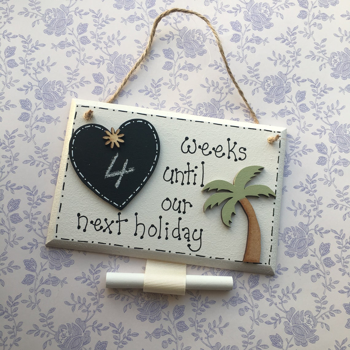 Holiday Countdown Plaque weeks until my next holiday gift | Etsy