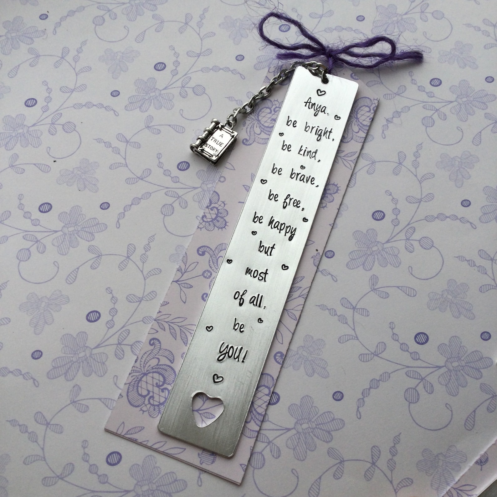 Personalised Bookmark Customised Metal Bookmark Gift for - Etsy UK