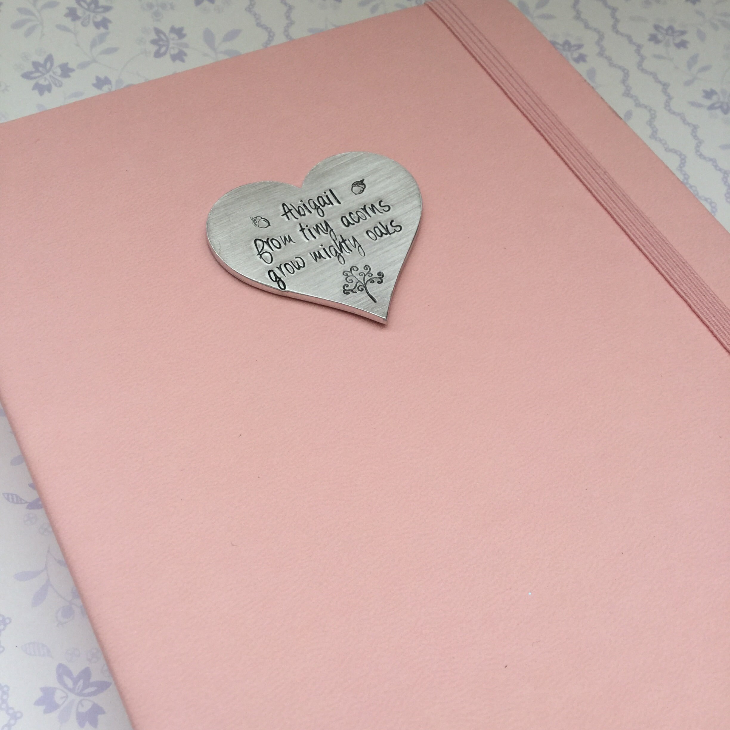 Personalised Pink Notebook Journal - Etsy