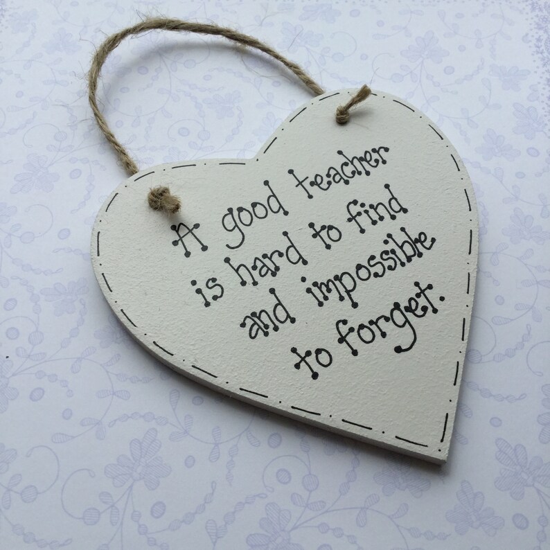 Teacher Quote Plaque, End of Term Gift, Personalised Gift for Teacher ...