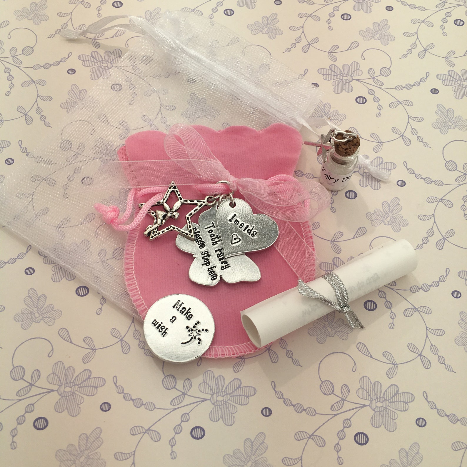 Tooth Fairy Pouch tooth fairy magic dust wishing coin | Etsy