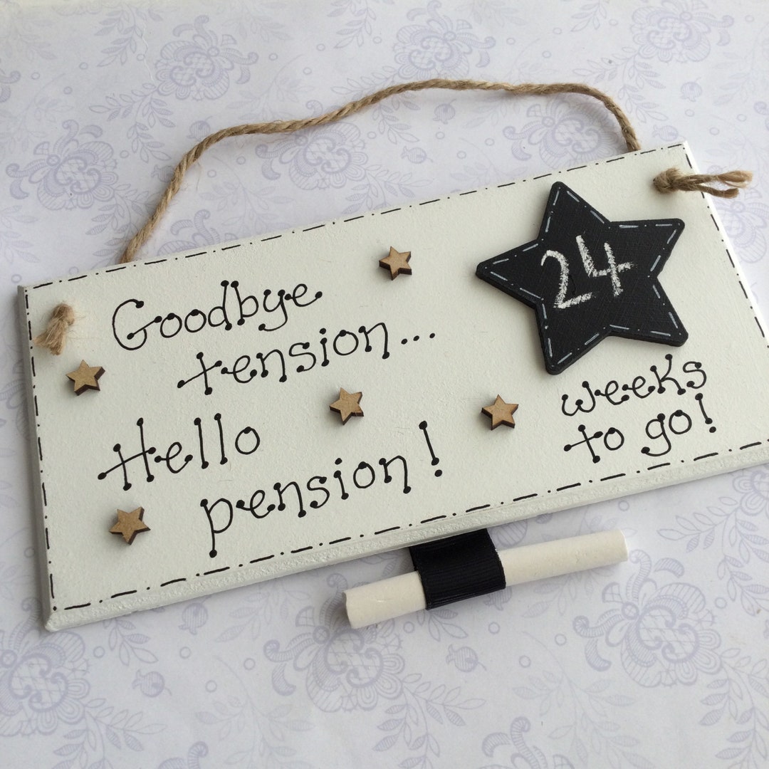 Retirement Countdown Plaque Leaving Gift for Retirement by Little Jenny ...