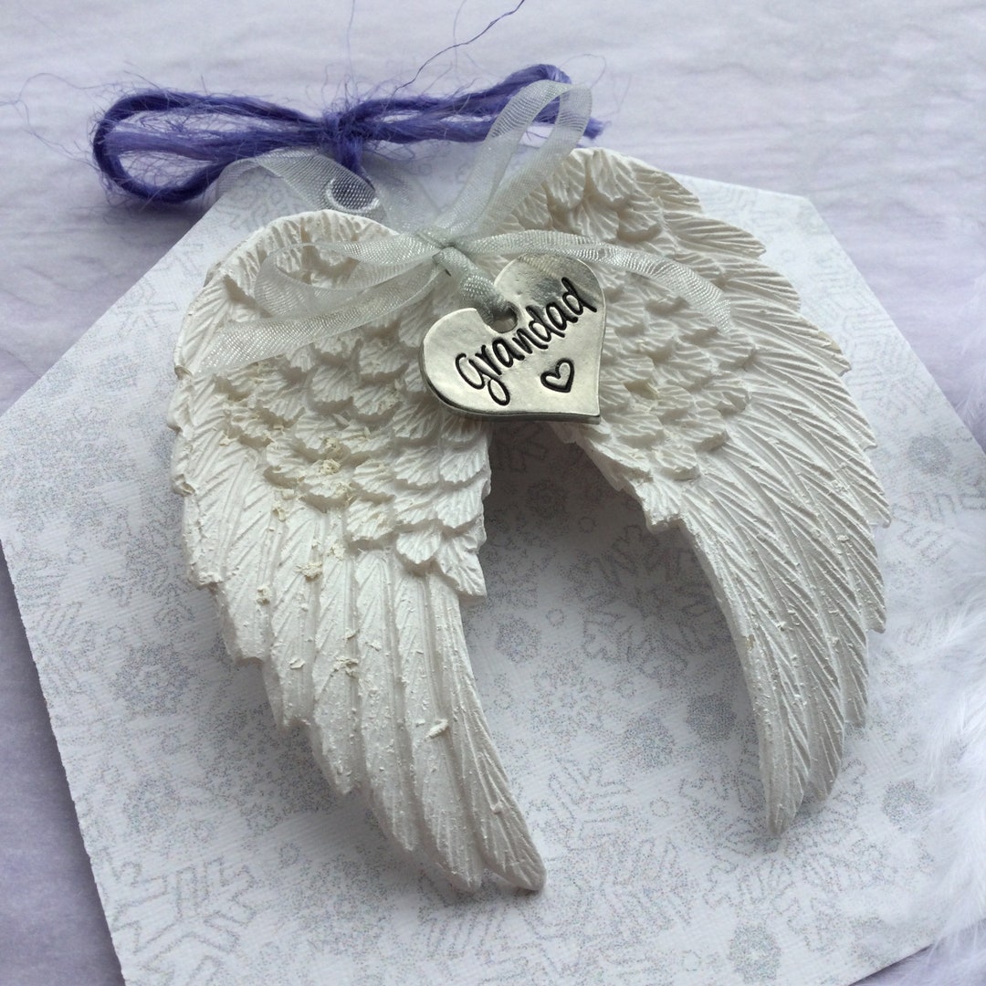 Angel Wings Personalised Decoration - Etsy