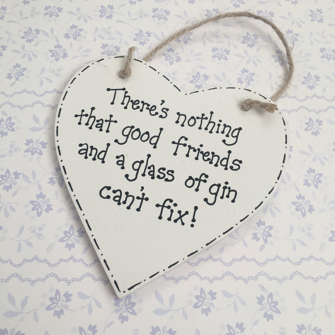 Friendship Quote Heart Plaque Gift for Friend Personalised | Etsy