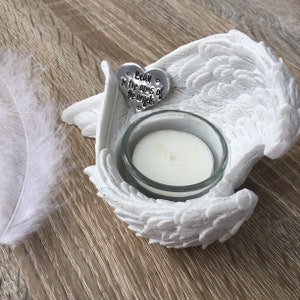 Angel Wing Personalised Candle - Etsy
