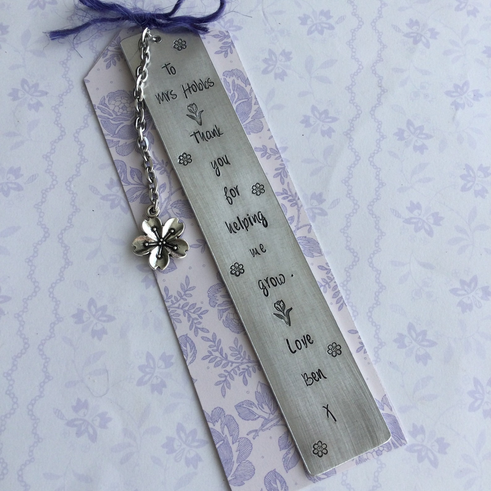 Personalised Teacher Bookmark End of Term Gift Gift for - Etsy