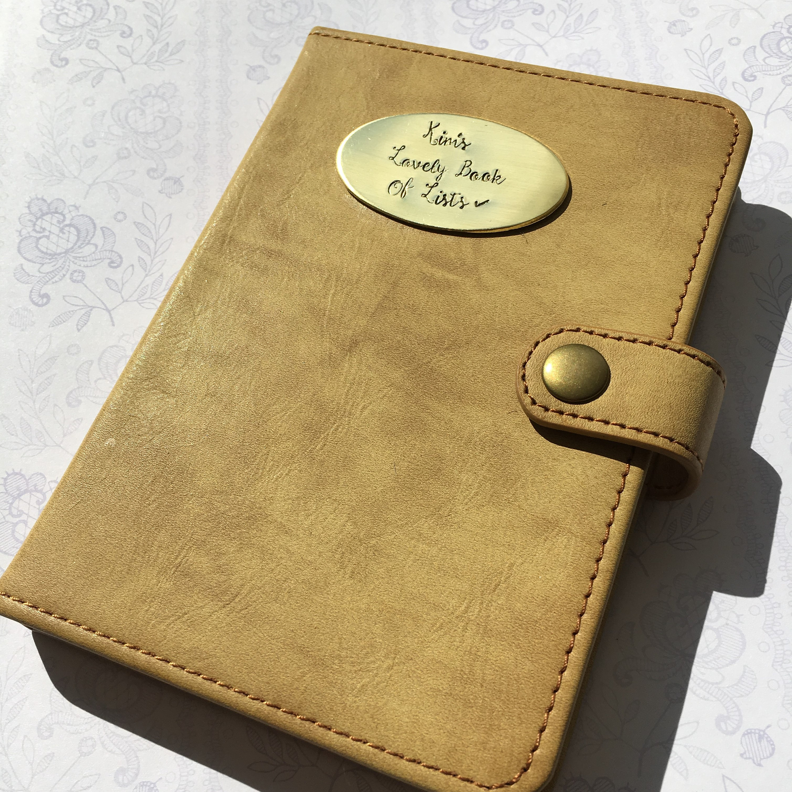 Personalised Hardback Faux Leather Notebook Personalised - Etsy UK