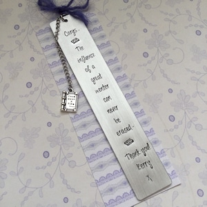 Personalised Teacher Bookmark End of Term Gift for Teacher or Teaching ...
