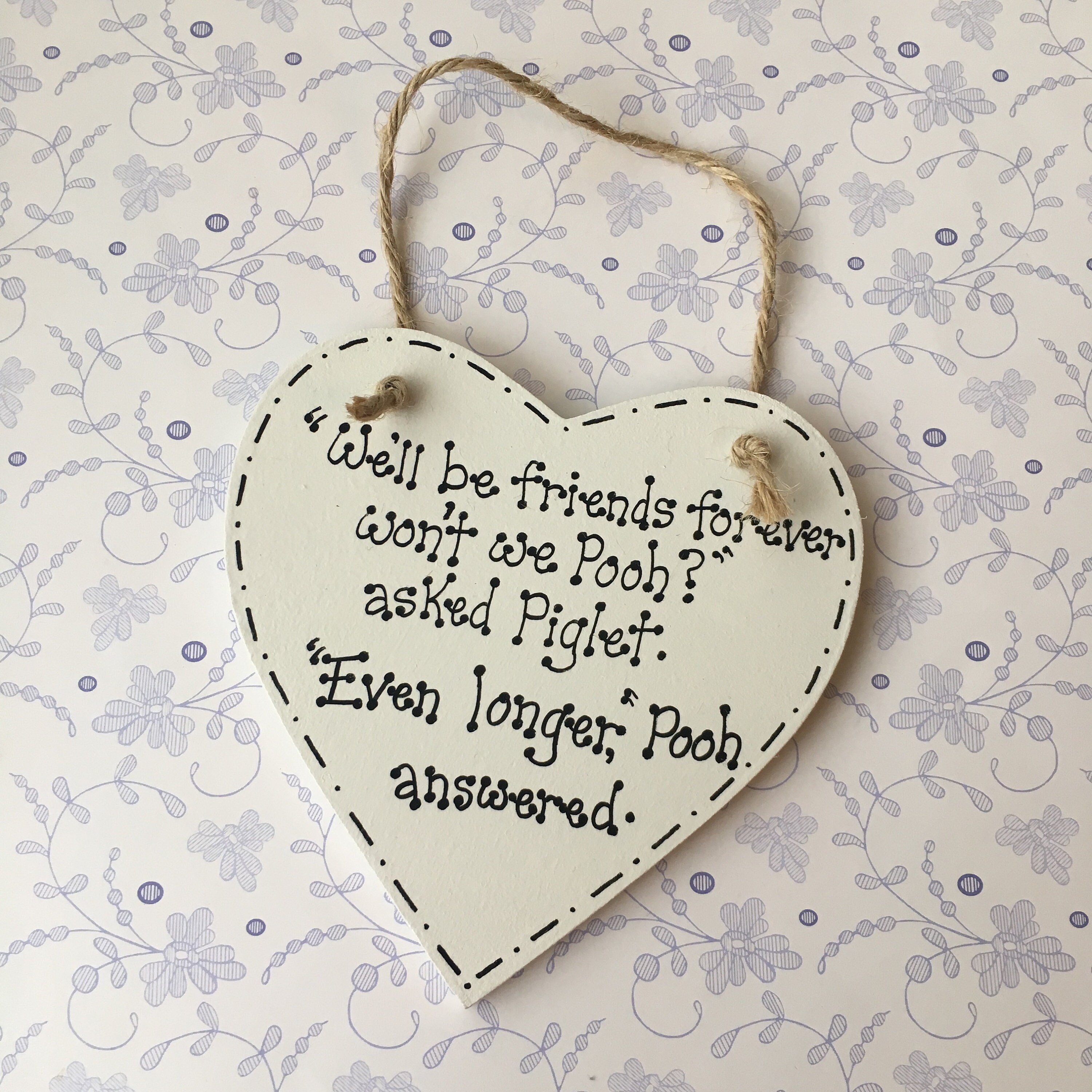 Friendship Quote Heart Plaque Gift for Friend Personalised - Etsy