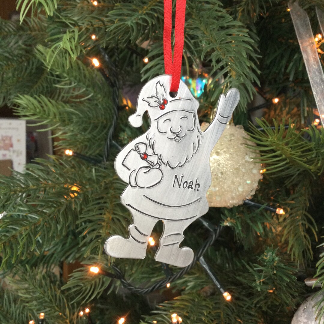 Personalised Father Christmas Decoration - Etsy